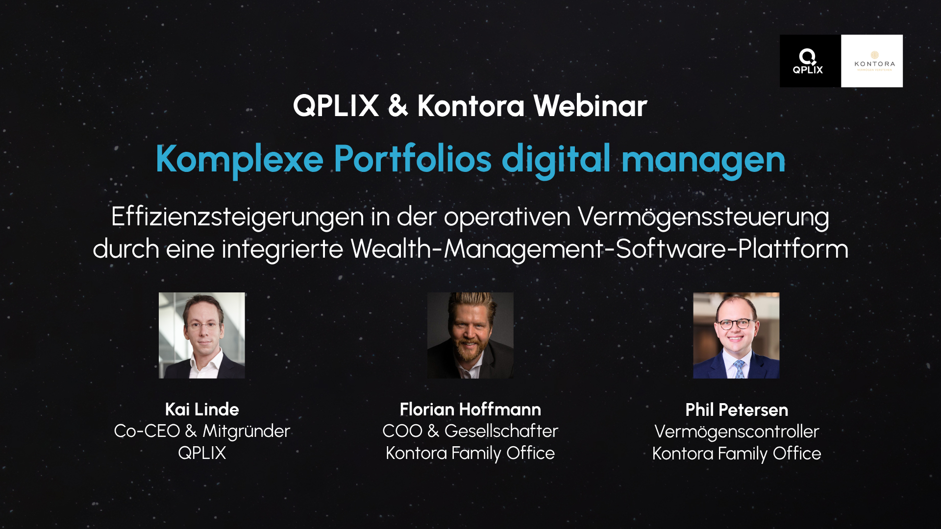 QPLIX & Kontora Webinar: Komplexe Portfolios digital managen